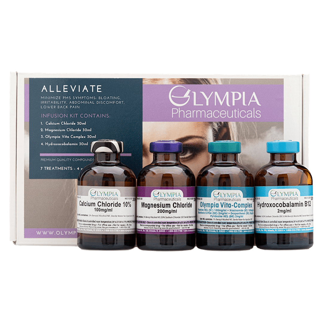 Alleviate IV Kit Sale: Reduce PMS Symptoms, Irritability and Pain.
