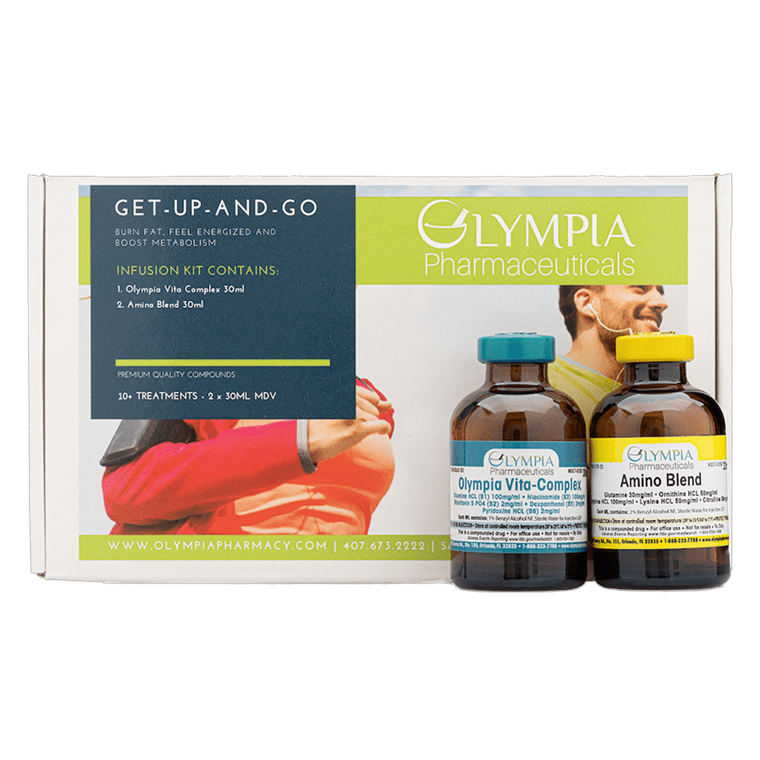 Get Up And Go IV Kit: Boost Metabolism & Burn Fat w/ IV Kit.