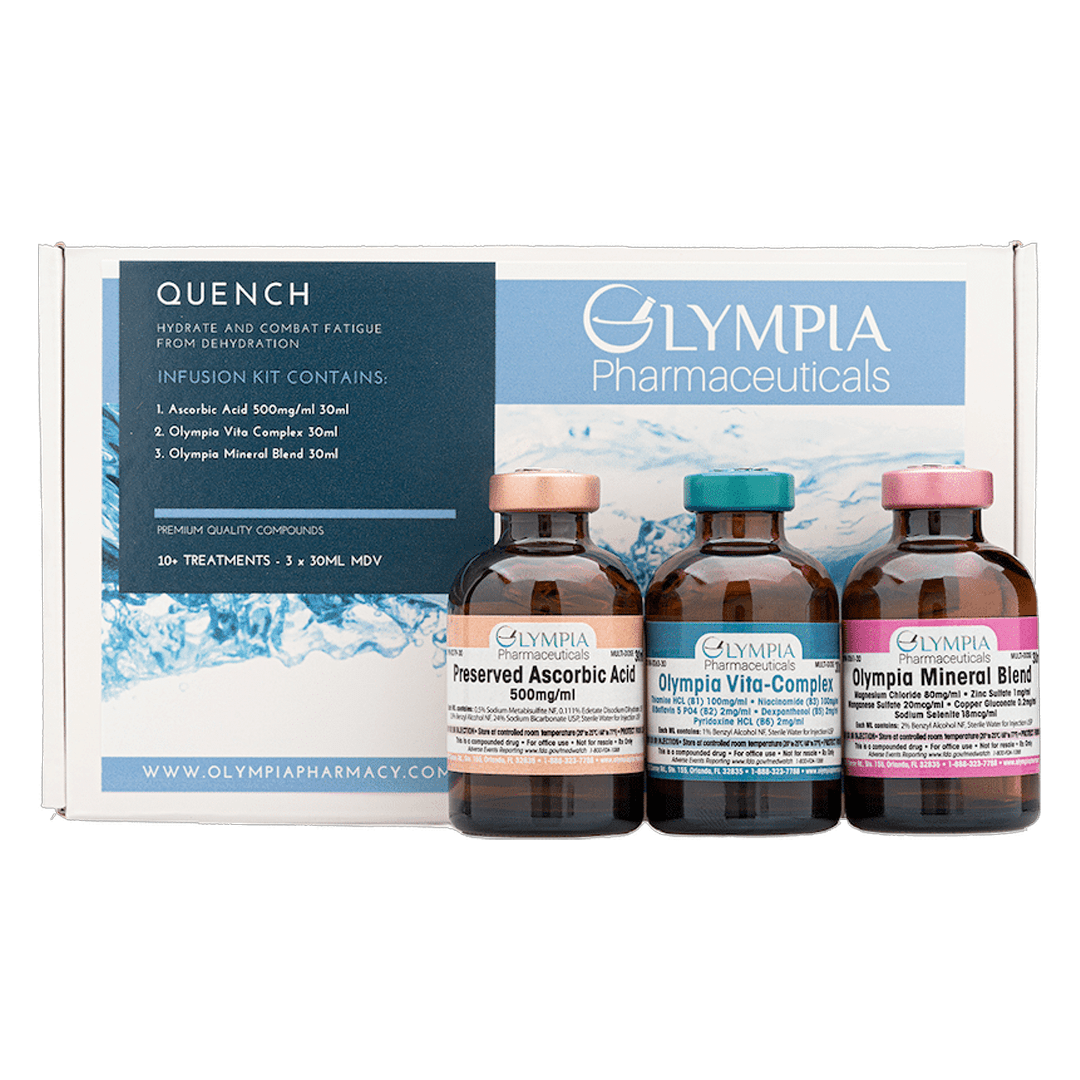 Quench IV Kit: Rehydrate, Detoxify, & Reduce Inflammation.